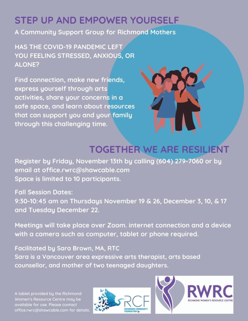 step up flyer social media - Richmond Women's Resource Centre